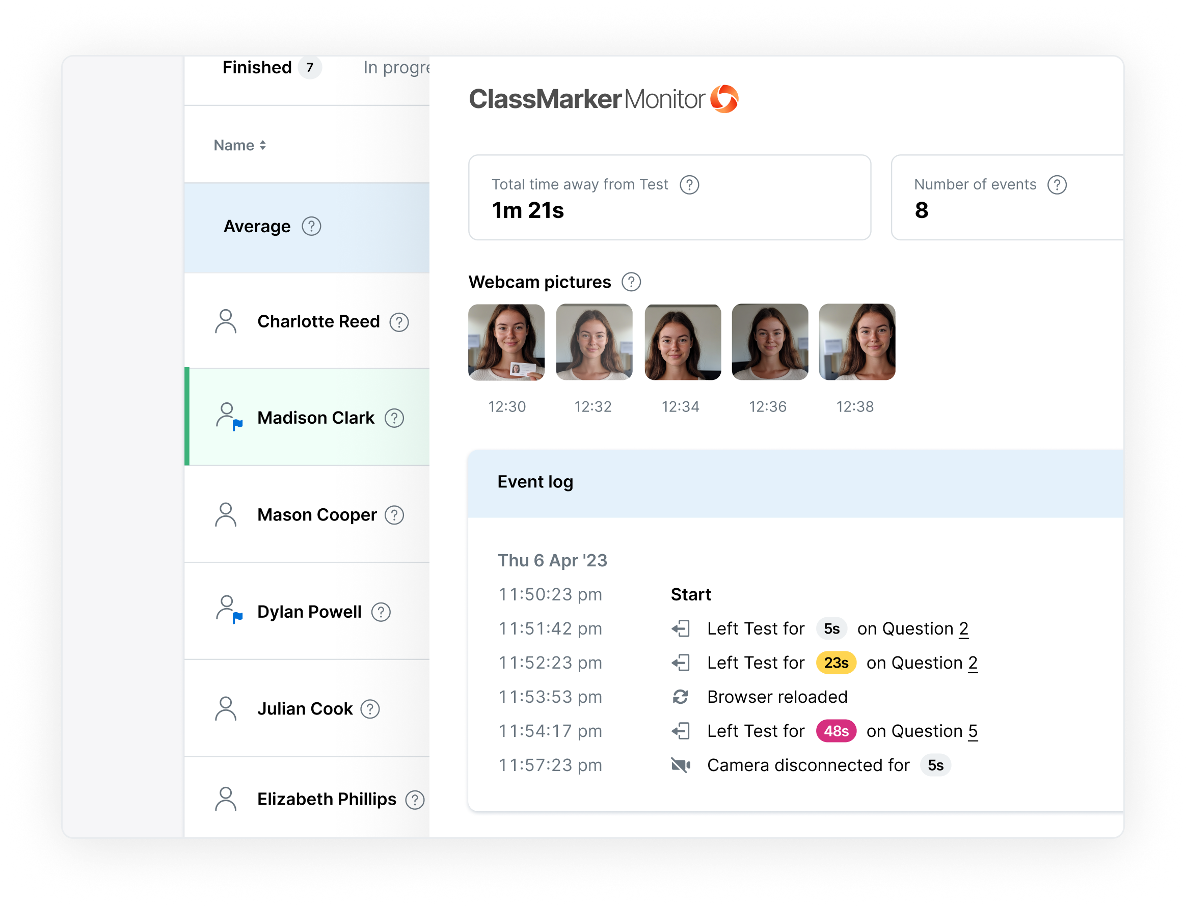 Online test Proctoring | TAB Switch Detection